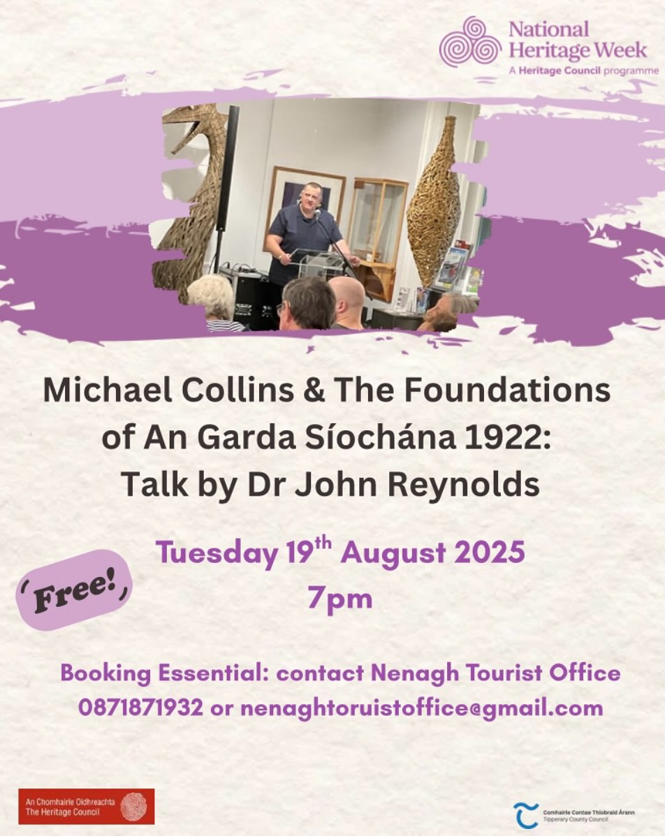 Michael Collins & The Foundation of An Garda Síochána 1922: Talk by Dr ...
